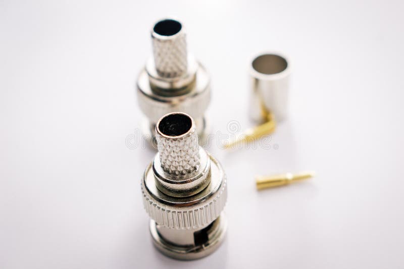 Connectors coaxial cable stock photo. Image of computer - 59116184