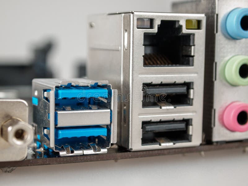 Connectors on the Computer on the Motherboard for Connecting USB 3.0 ...