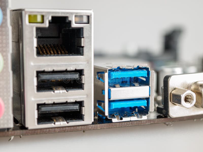 Connectors on the Computer on the Motherboard for Connecting USB 3.0 ...
