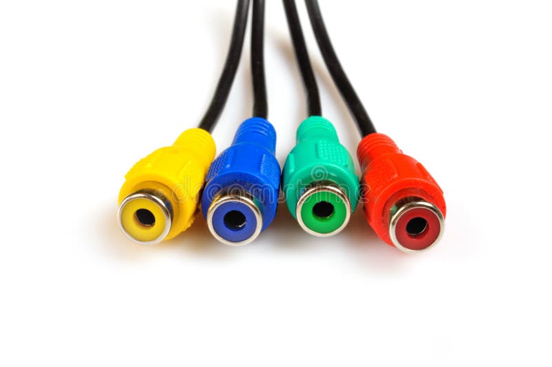 Connectors in Different Colors Stock Image - Image of channel, home ...