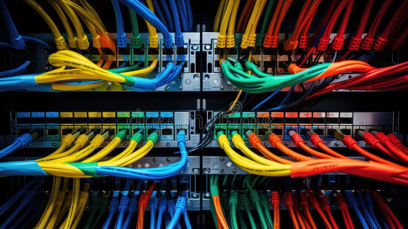 Connectors Fiber Patch Cables Stock Illustration - Illustration of ...