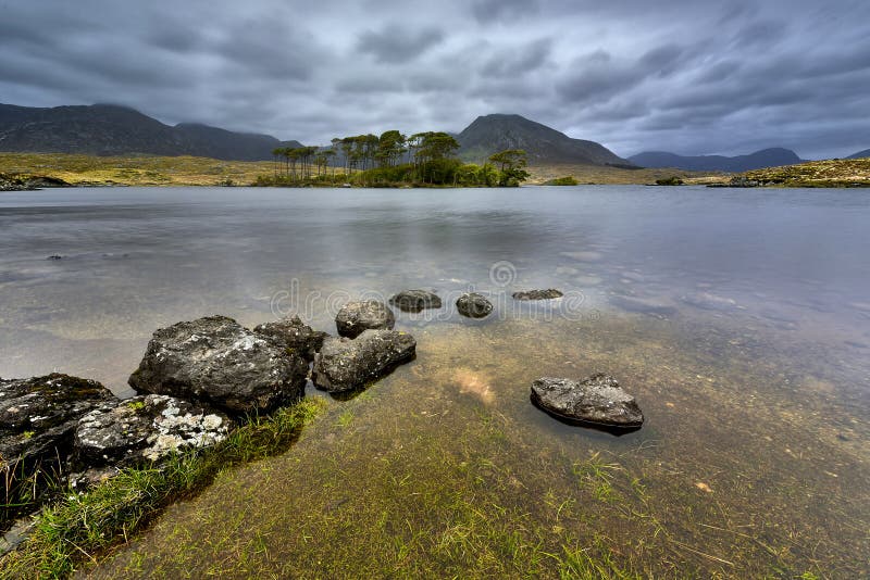 Connemara Lake And Mountains In Co. Mayo, Ireland Stock Photo - Image ...