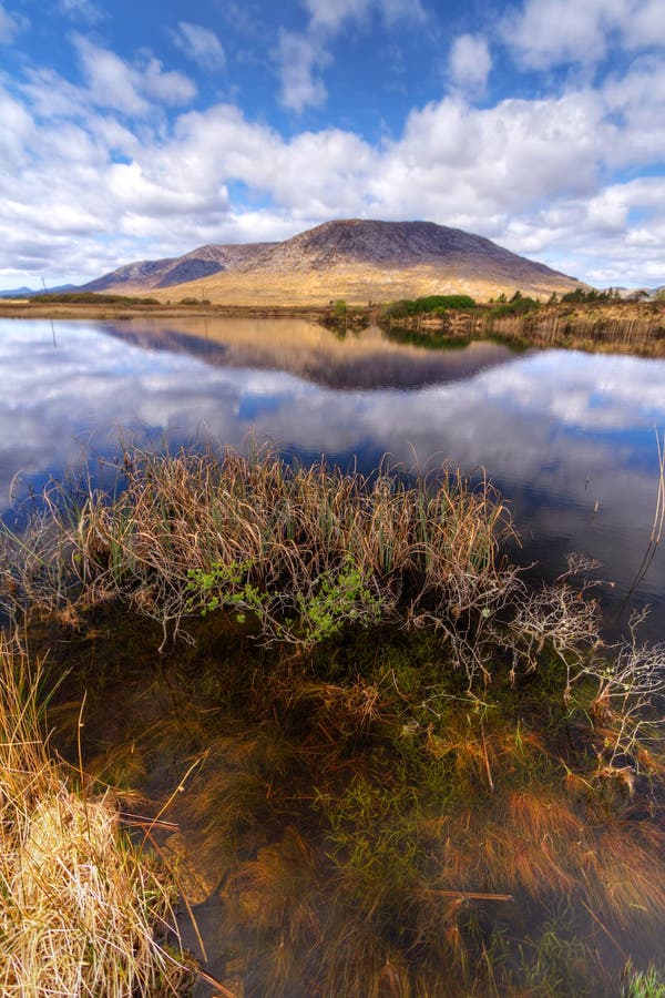 Connemara Mountains and Lake Stock Image - Image of ireland, calm: 24528969