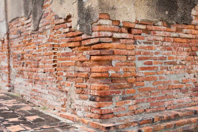 Conner bricks wall stock photo. Image of building, bricks - 46388250
