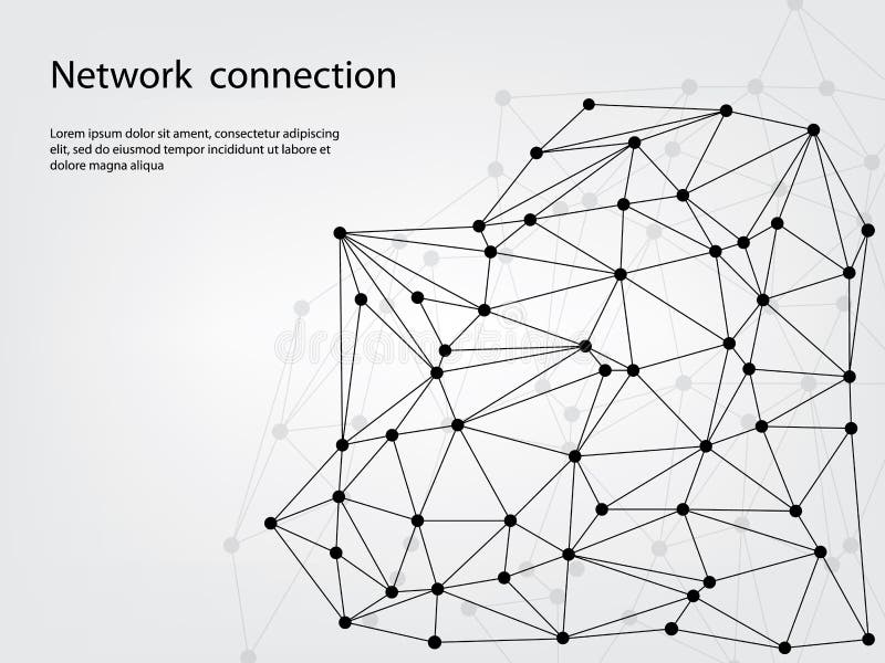 Connessione di rete illustrazione vettoriale. Illustrazione di amicizia ...