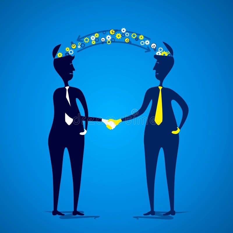 Conoscenza Della Parte Degli Uomini Illustrazione Vettoriale ...