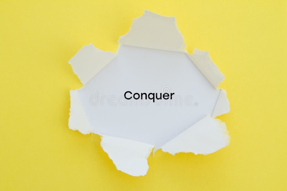 Conquer stock photo. Image of business, paper, passionate - 113977300