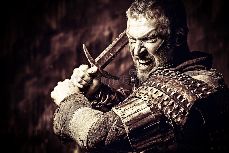Conqueror man stock image. Image of brutal, ancient, knight - 37463325