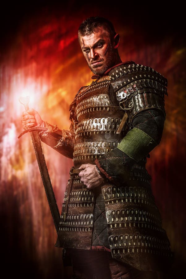 Conqueror man stock image. Image of brutal, ancient, knight - 37463325
