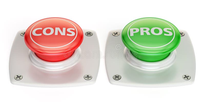 Vector Pros and Cons Model Illustration Stock Vector - Illustration of ...
