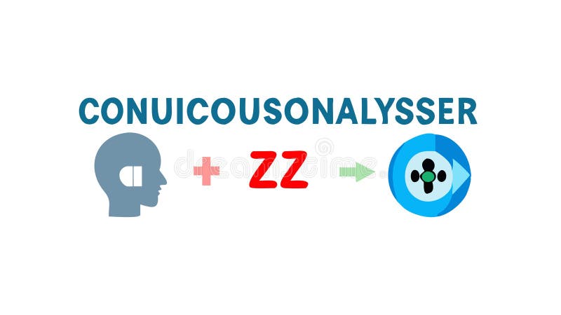 Conscious Analyzer Icon. Mind, Data, and Technology Fusion. Neural ...
