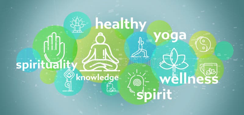 Conscious Head Icon on a Color Background Stock Illustration ...