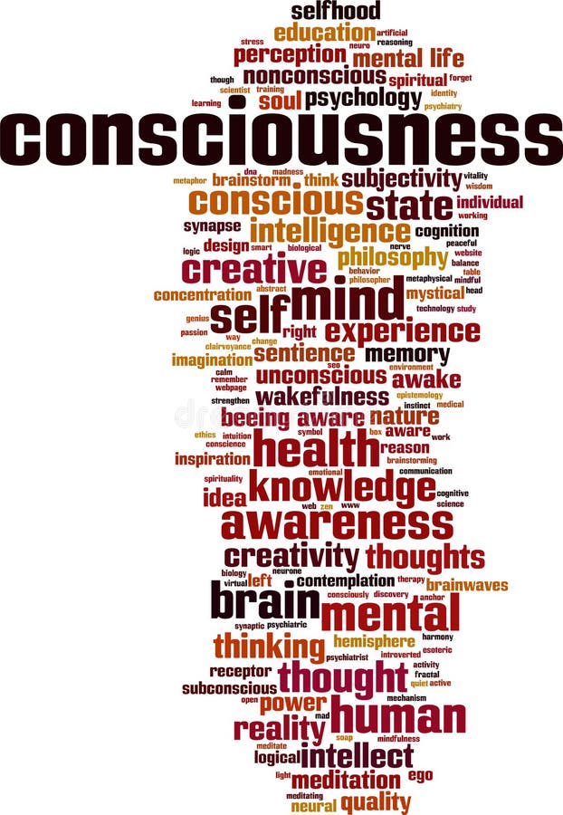Consciousness word cloud stock vector. Illustration of mind - 270730518