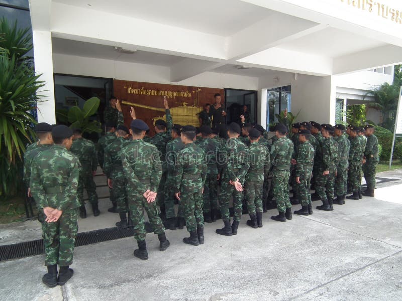 Conscription in Thailand editorial photo. Image of truck - 70699611