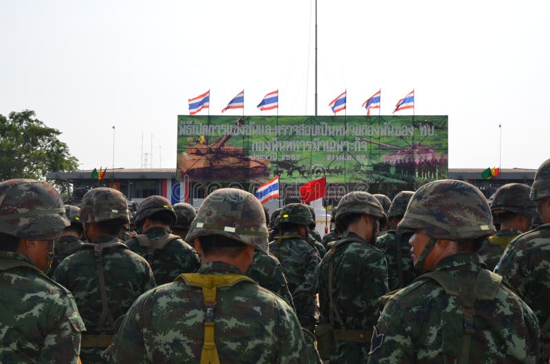 Conscription in Thailand editorial photography. Image of army - 75400577