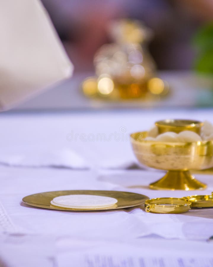 Consecrated Host for the Holy Mass Stock Photo - Image of faith ...