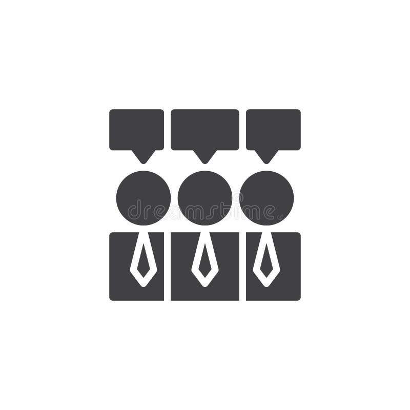 Consensus stock vector. Illustration of meeting, icon - 97184962