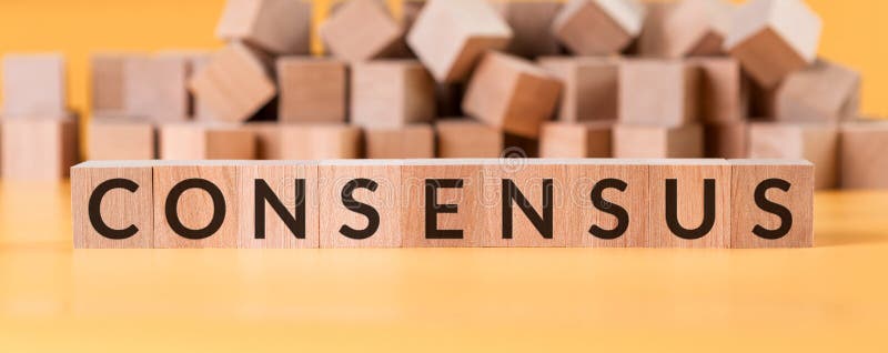 Consensus Word Concept on Cubes Stock Photo - Image of business ...