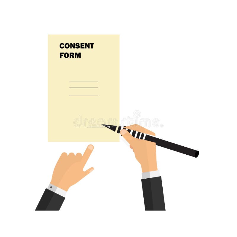 Informed Consent Form Stock Illustrations – 84 Informed Consent Form ...