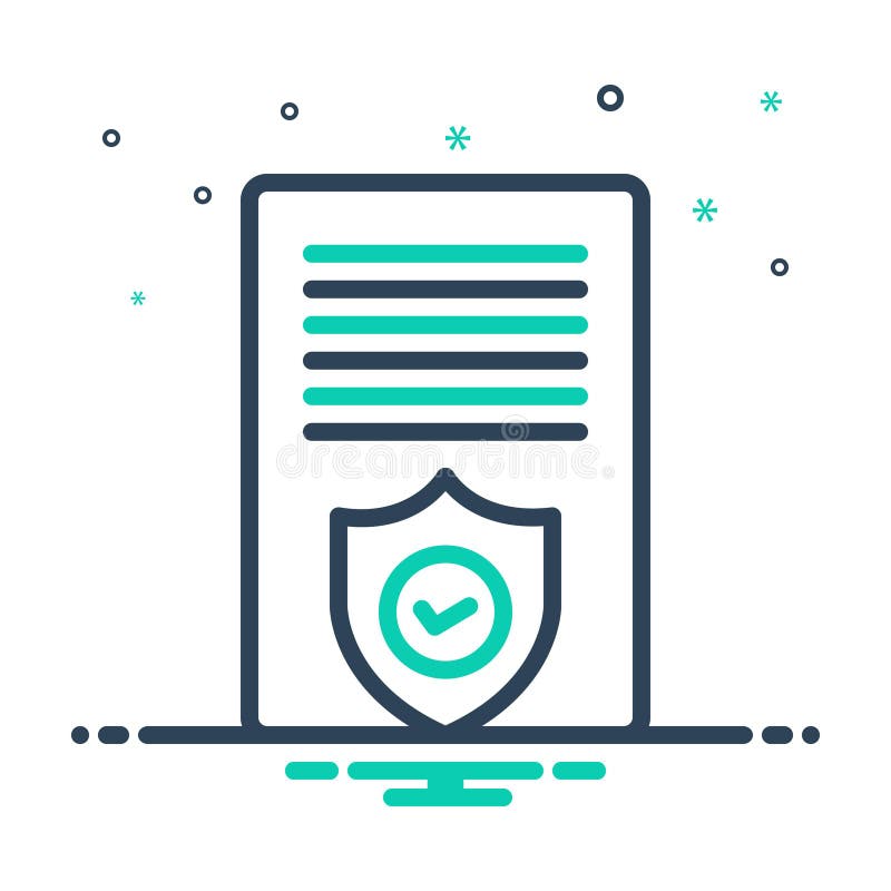 Mix Icon for Consent, Agreement and Assent Stock Vector - Illustration ...