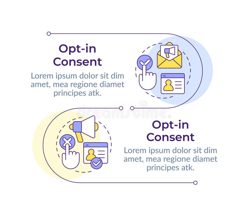 Consent Models Infographic Vertical Sequence Stock Vector ...