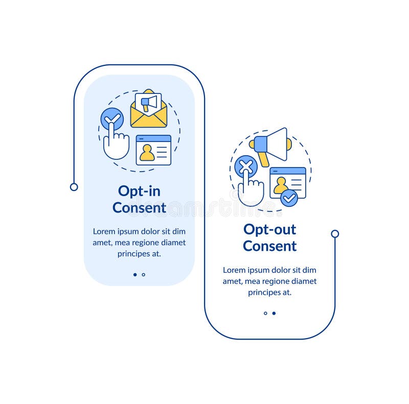 Consent Models Rectangle Infographic Vector Stock Vector - Illustration ...