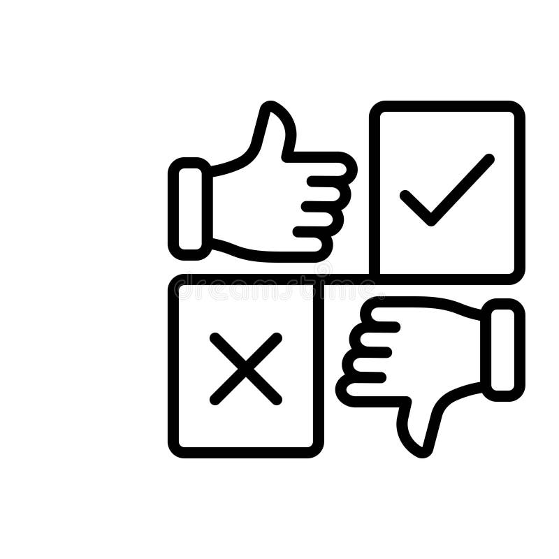 Black Line Icon for Consequence, Result and Outcome Stock Vector ...