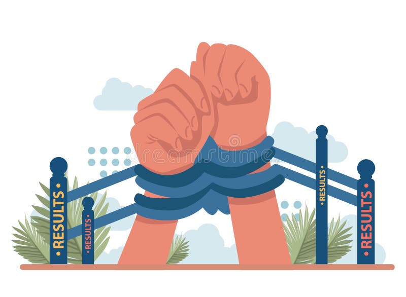 Consequences Concept. Character Making Action and Dealing Stock Vector ...