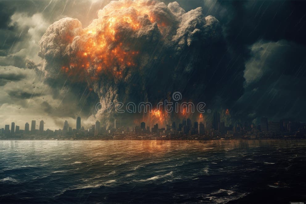Consequences of Disasters, War. Stock Illustration - Illustration of ...