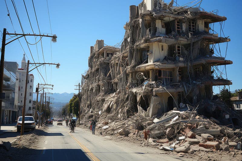 Powerful Earthquake, Showcasing the Devastating Impact of Seismic ...