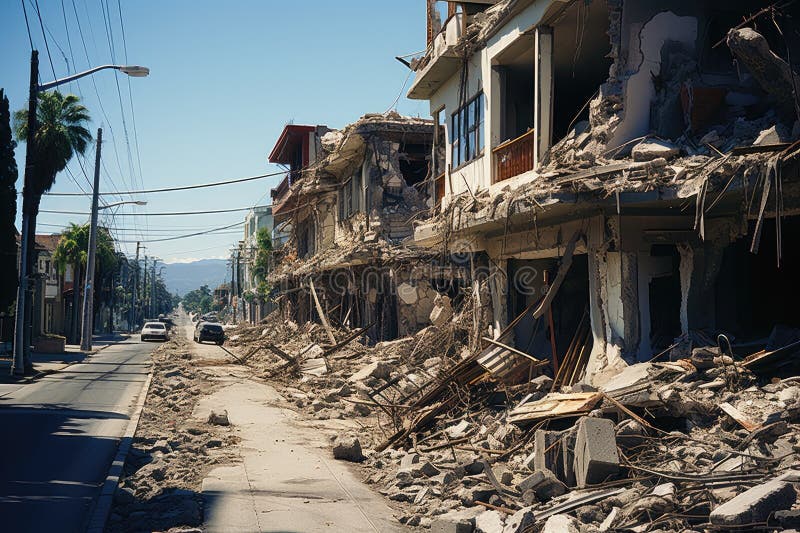 Powerful Earthquake, Showcasing the Devastating Impact of Seismic ...