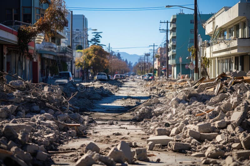 Powerful Earthquake, Showcasing the Devastating Impact of Seismic ...