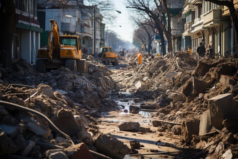 Powerful Earthquake, Showcasing the Devastating Impact of Seismic ...