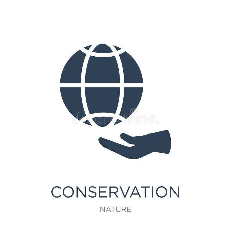 Conservation Icon in Trendy Design Style. Conservation Icon Isolated on ...