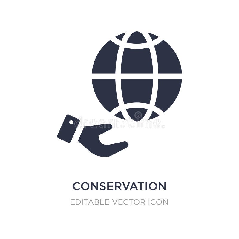Conservation Icon on White Background. Simple Element Illustration from ...