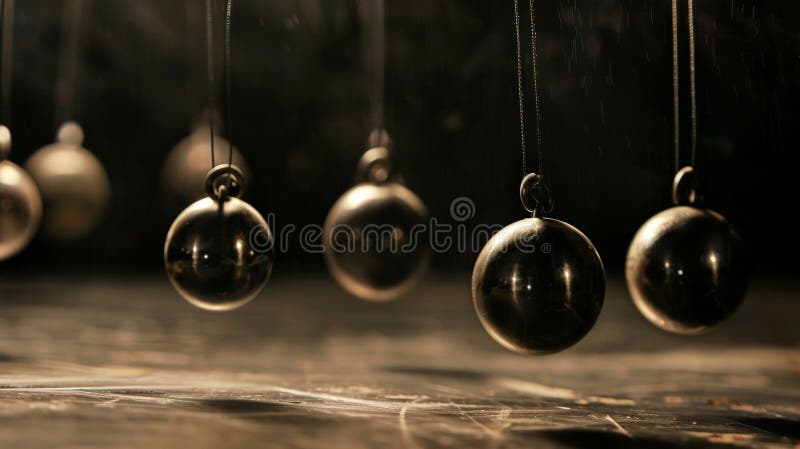 Conservation of Momentum in Action Stock Photo - Image of fundamental ...