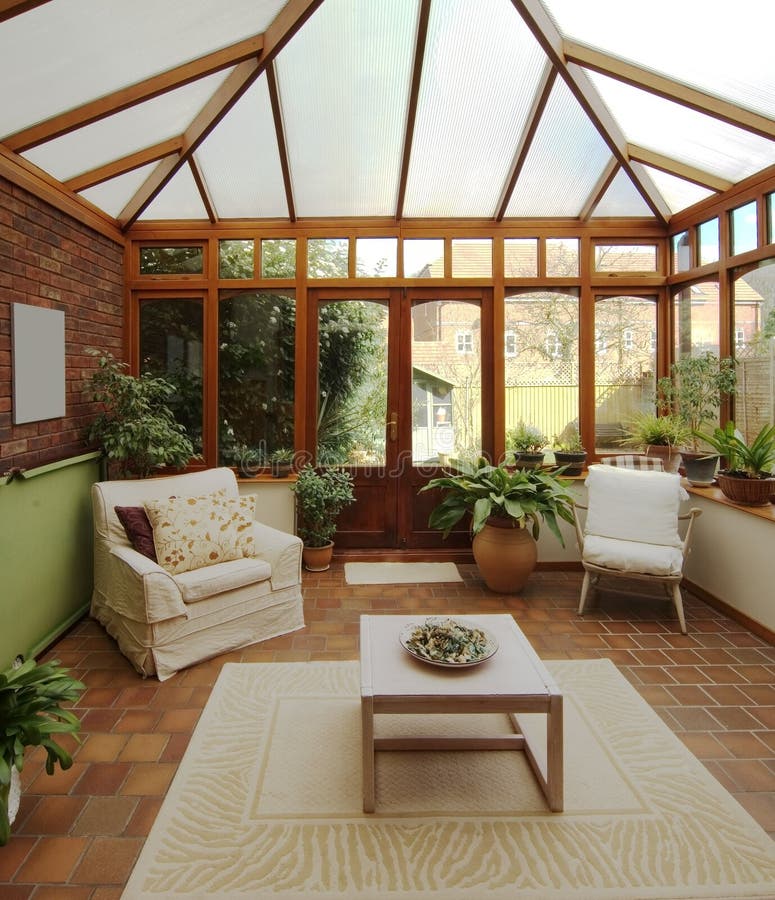 Conservatory stock photo. Image of propertiesextension - 1281134