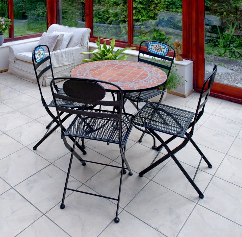 Conservatory stock image. Image of tables, glass, room - 3391267