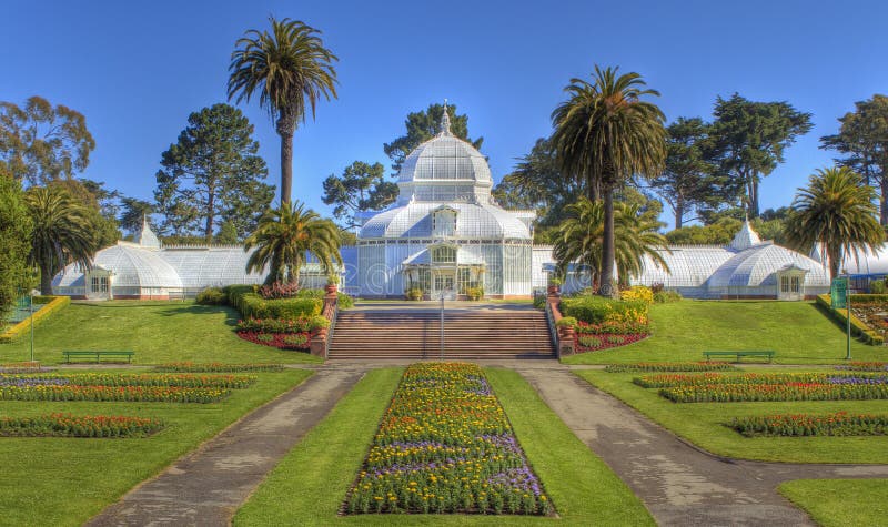 San Francisco Conservatory of Flowers Stock Image - Image of flowers ...