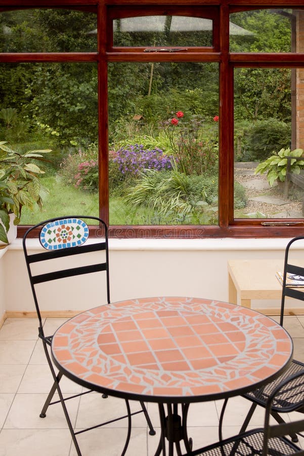 Conservatory stock image. Image of tables, glass, room - 3391267