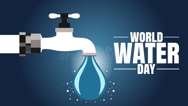 Conserve Water, Conserve Life: Celebrate World Water Day Stock Vector ...