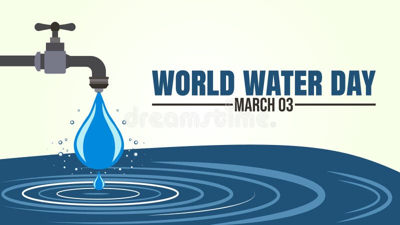 Conserve Water, Conserve Life: Celebrate World Water Day Stock Vector ...