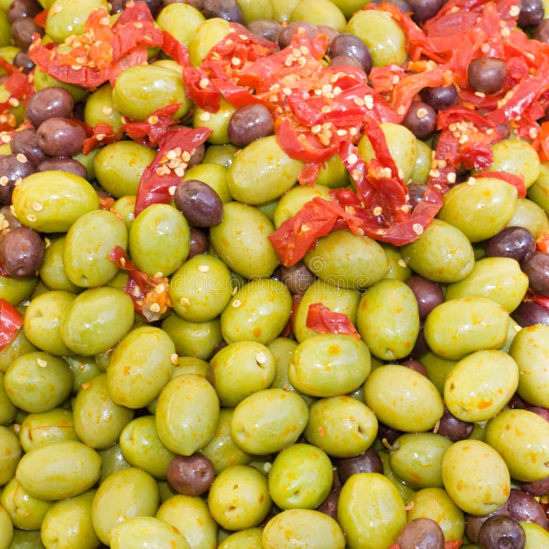 Olives En Conserves Au Vinaigre Image stock - Image du préservation ...