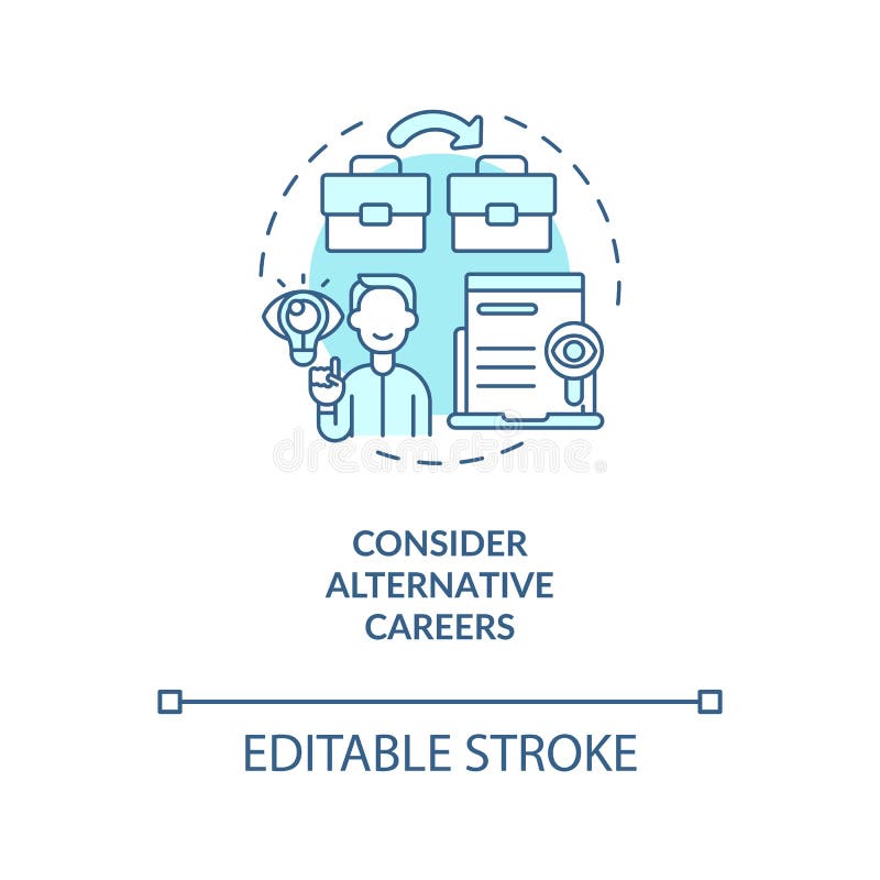 Consider Alternative Concept Icon Stock Vector - Illustration of prefer ...