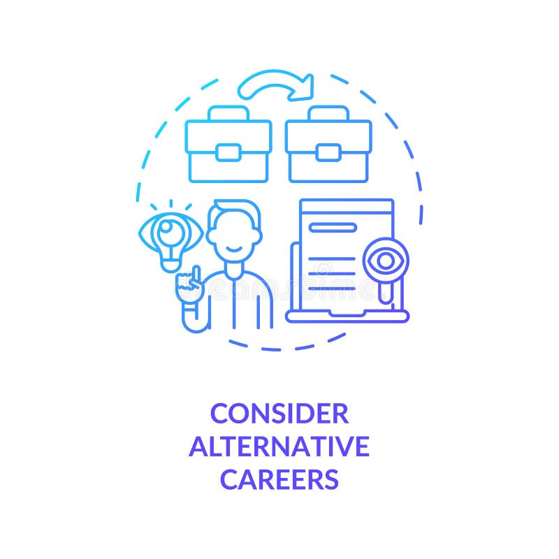 Consider Alternative Concept Icon Stock Vector - Illustration of idea ...