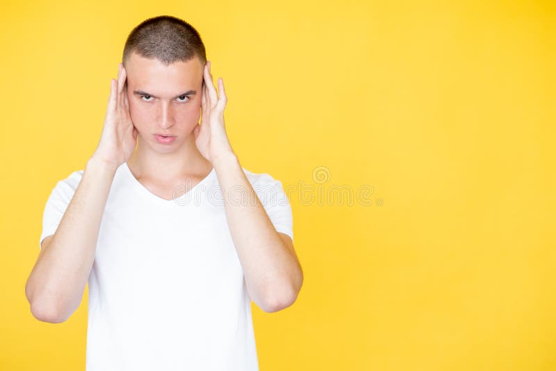 Consider Situation Concentrated Man Think Over Stock Photo - Image of ...