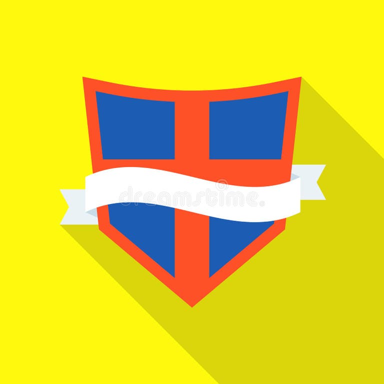 Consideration Shield Icon, Flat Style Stock Vector - Illustration of ...