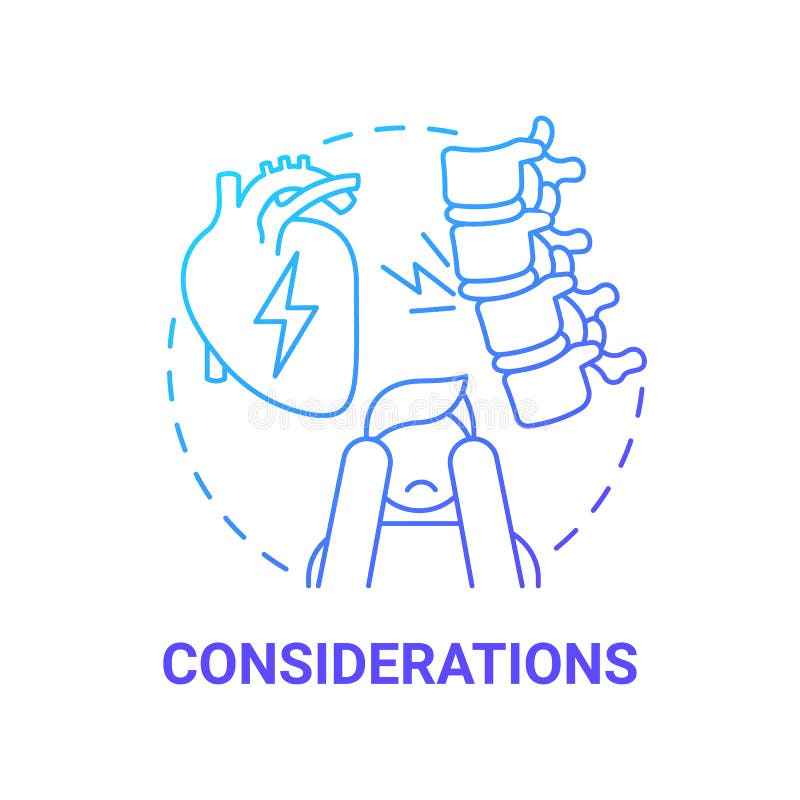 Considerations Blue Gradient Concept Icon Stock Vector - Illustration ... Considerations Blue Gradient Concept Icon Stock Vector - Illustration ...