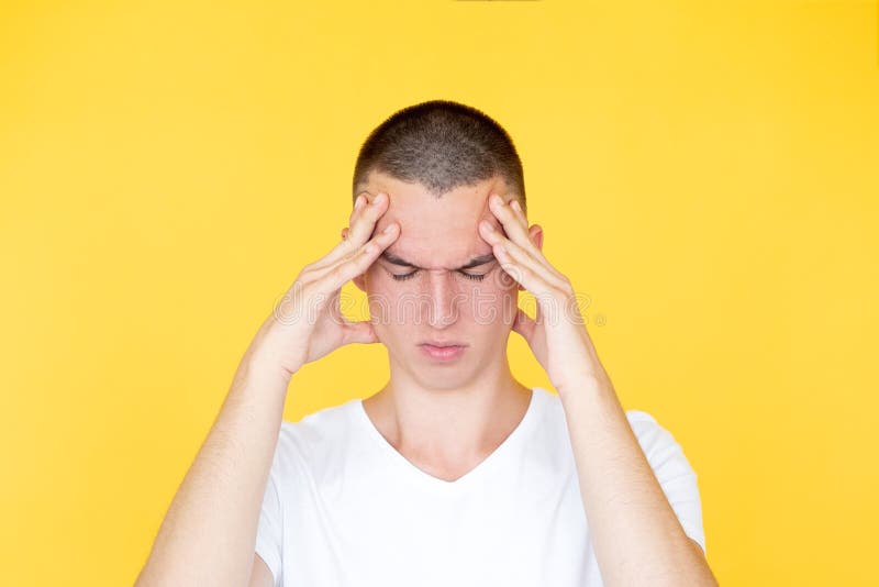 Considering Idea Concentrated Man Overload Stock Photo - Image of ...