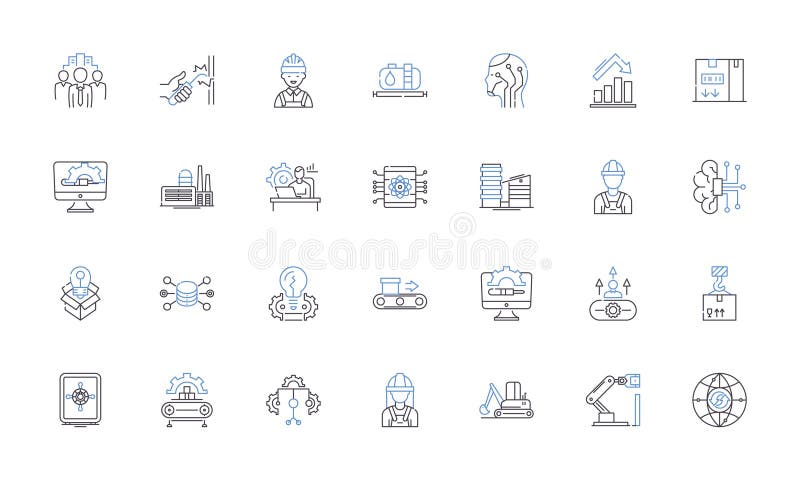 Consignee Line Icons Collection. Recipient, Receiver, Importer ...